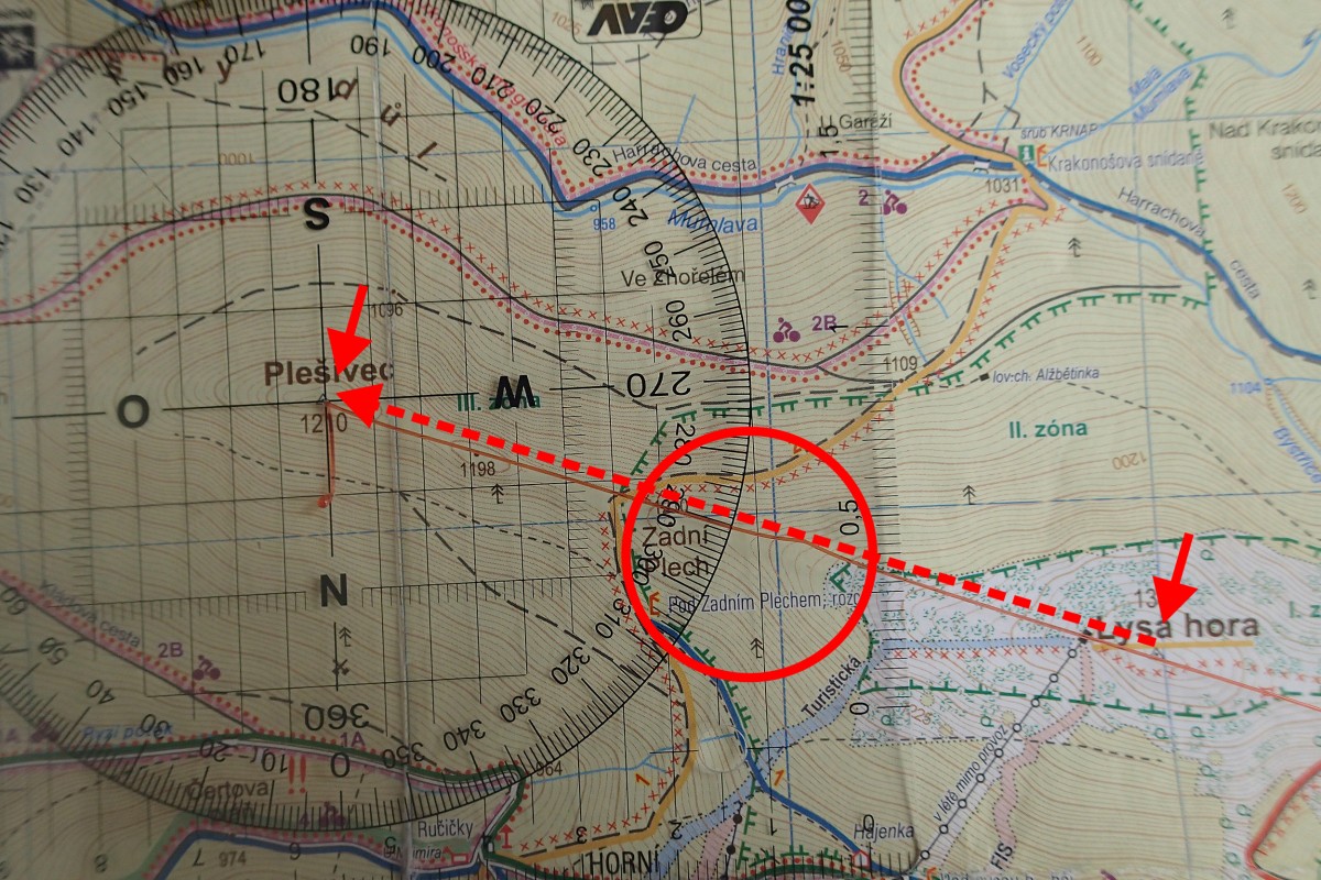 Jak se orientovat v terénu pomocí mapy a buzoly? Díl II. | Hudy.cz